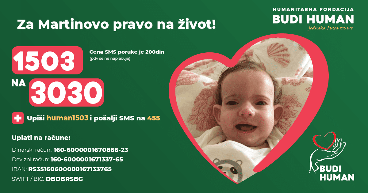 POMOZIMO: Martin je jedino dete u Srbiji koje boluje od Schinzel ...