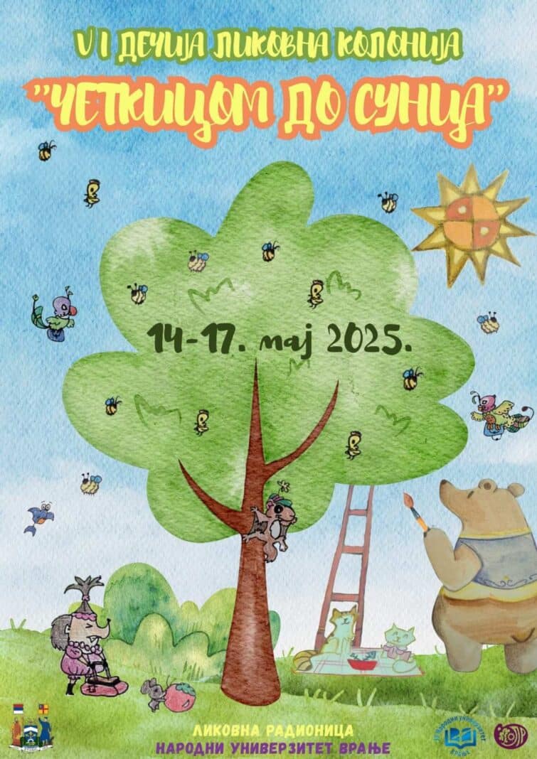 DEČIJA LIKOVNA KOLONIJA: Četkicom do sunca - Vranjski online magazin VOM